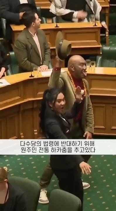 3484편 뉴질랜드 국회의사당에서 펼쳐진 진풍경 뉴질랜드 원주민 마오리족 출신 여성 하원의원이 다수연립당의 법령에 반대해