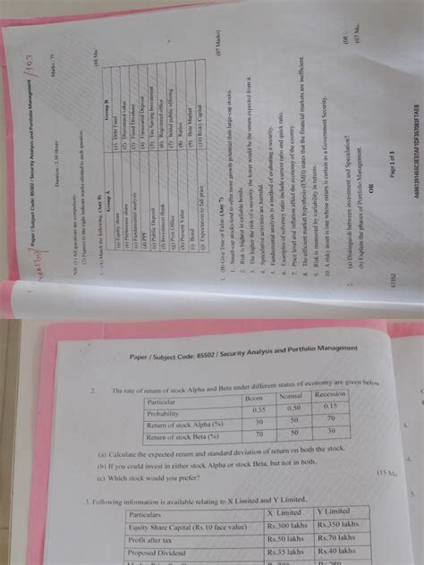 Sapm Question Paper Pdf