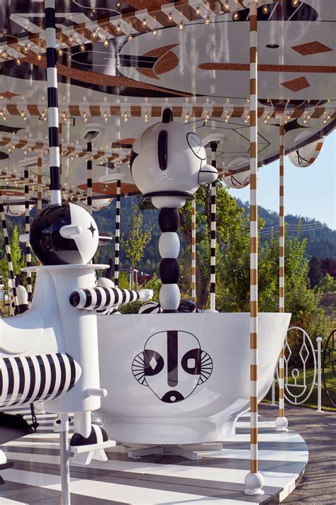 Jaime Hayon Designs Monochrome Carousel For Swarovski Kristallwelten