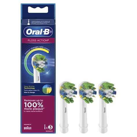 Buy Oral B Electric Toothbrush Refills Floss Action 3 Pack Online At