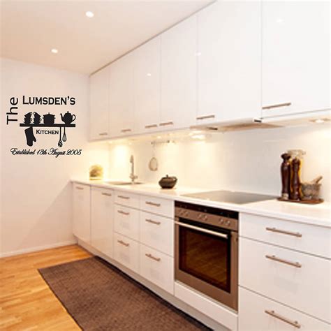 Personalised Kitchen Wall Sticker By Almo Wall Art