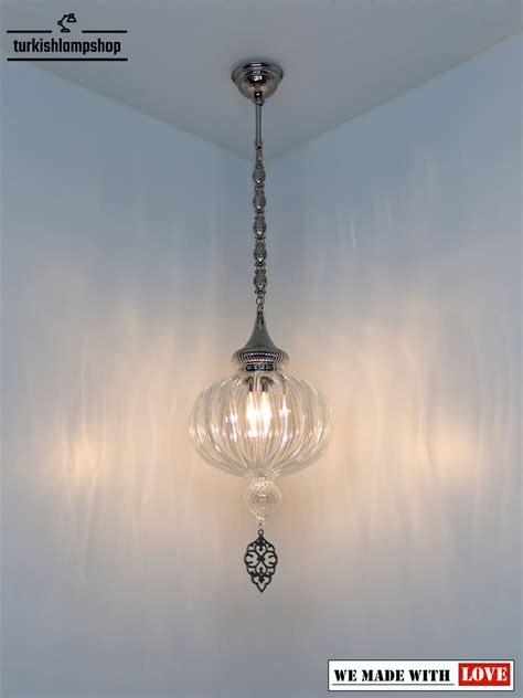 Pyrex Glass Pendant Lamp Turkish Ceiling Light Turkishlampshop