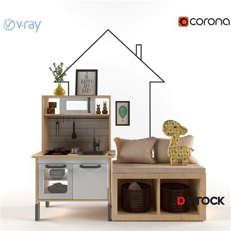 Toy Furniture Model - 3D Stock : 3D Models for Professionals