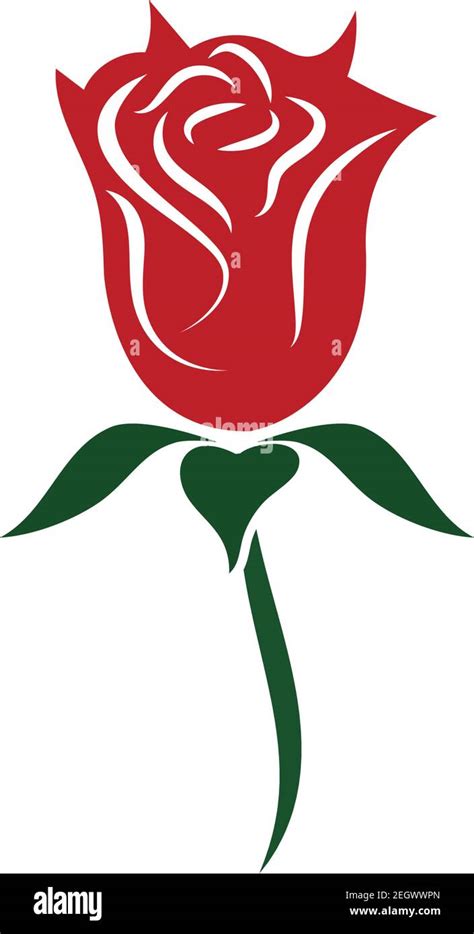 Rose Flower Logo Vector Template Design Stock Vector Image And Art Alamy