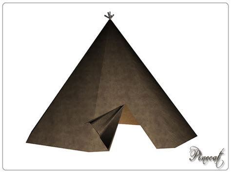 The Sims Resource Tepee Build Set Large Tepee