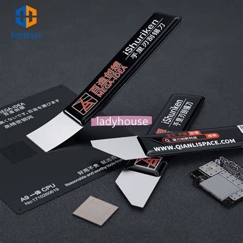 原裝全新千里不銹鋼焊膏刮刀錫刮刀種植修復工具適用於 Bga 模板 Reballing Kit 最佳品質 蝦皮購物