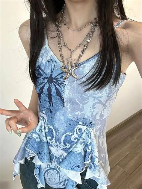 Blue Y2k Tank Top · Teddyloveeve · Online Store Powered By Storenvy
