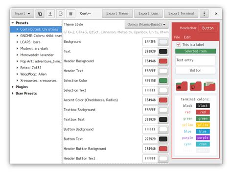 Redesign Main Lists Based On Gnome Hig · Issue 190 · Themix Projectthemix Gui · Github