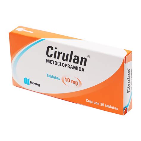 Metoclopramida Cirulan 10 Mg Con 20 Tabletas Farmacia Herrera
