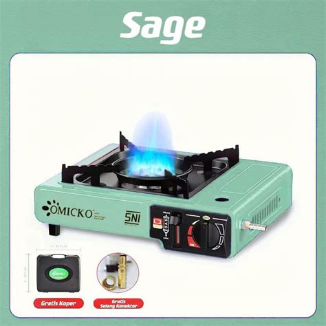 Jual Tungku Gas 2 In 1 Kompor Portable Sni Merk Omicko⭐ Toko10