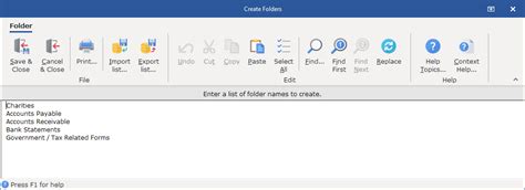Create Folder Structure