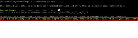 Get Logs Orangehrm