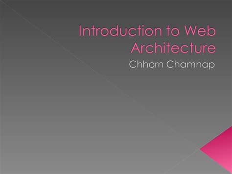 Introduction To Web Development Pptx