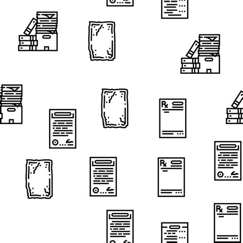 Paper Document Office Note Page Vector Seamless Pattern 21230989 Vector Art At Vecteezy