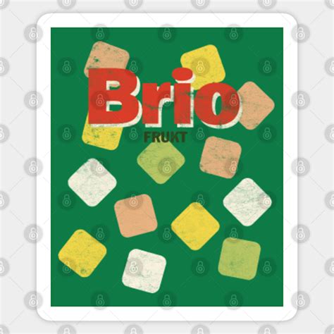 Brio Frukt 70s Swedish Candy Sweden Sticker Teepublic