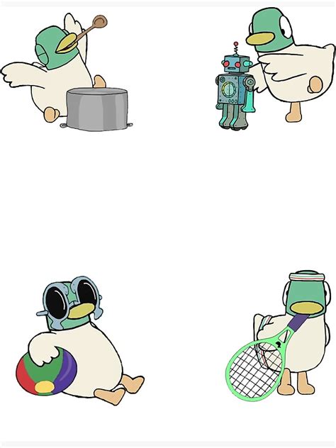 Póster Paquete De Dibujos Animados Para Niños Sarah Y Duck De