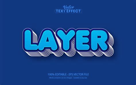 Layer Editable Text Effect Comic And Cartoon Text Style Graphics