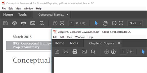how to open files in separate windows on adobe acrobat pro standard