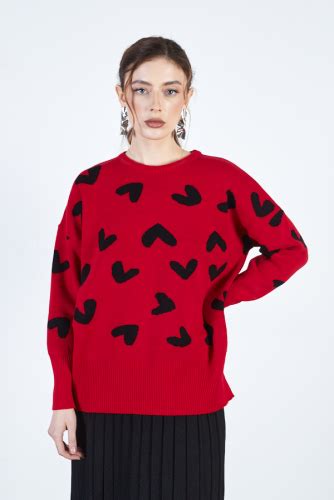 66334 Джемпер красный
