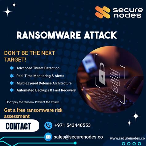 Ransomware Cybersecurity Dataprotection Threatprevention… Securenodes Solutions Fzc