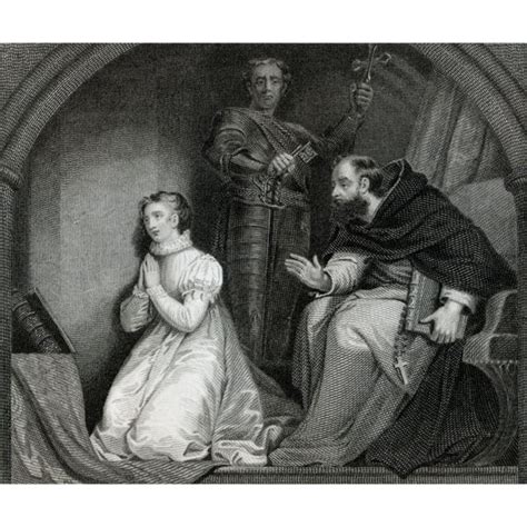 Lady Jane Grey And Abbot Feckenham In The Tower Of London Britton Images