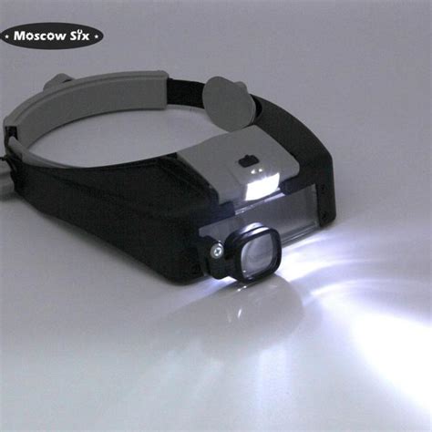 Head Mount Magnifier Glasses Multifunctional Helmet Magnifying Glass