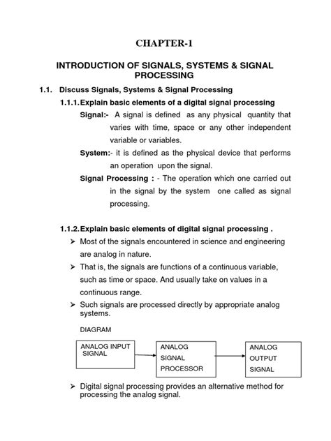 6th Sem Etc Digital Signal Processing Study Material Pdf