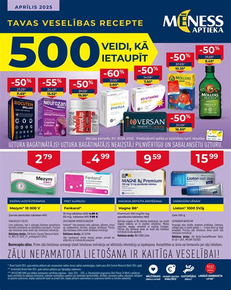 Mēness Aptieka Akcijas Un Piedāvājumi Nedēļas Bukleti Visibukletilv
