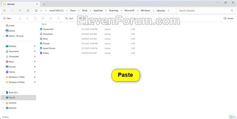 Restore Default Libraries In Windows 11 Windows 11 Forum