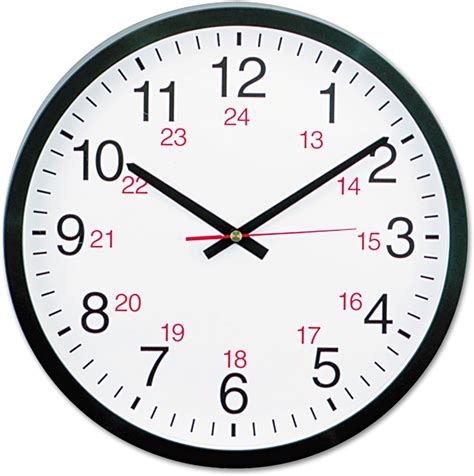 Hour Round Wall Clock In Black Amazon Es Hogar Y Cocina
