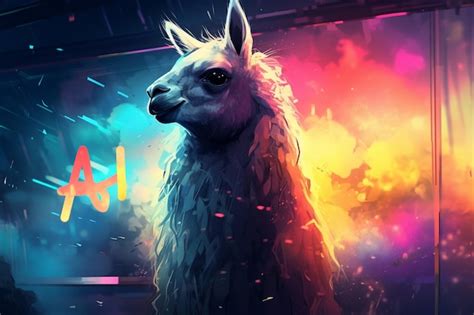 Premium Ai Image Llama Art Wallpaper Showcasing The Arriving Of A New Revolutionary Ai Model