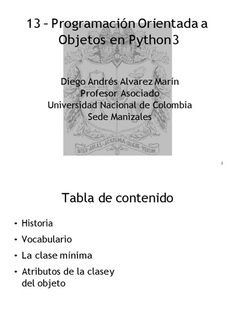 13 Programacion Orientada A Objetos En Python 3 Pdf Objeto