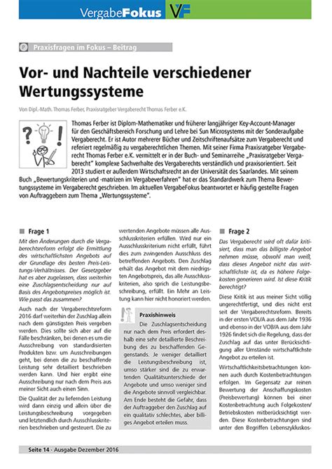 Thomas Ferber Praxisratgeber Vergaberecht Thomas Ferber