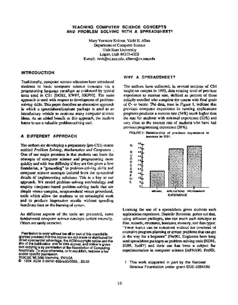 pdf teaching computer science concepts and problem solving with a
