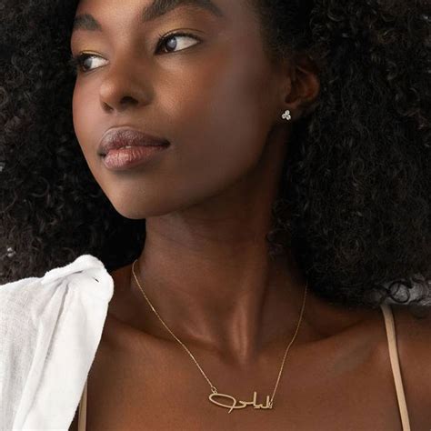 Custom Arabic Name Necklace In 10k Solid Yellow Gold Myka