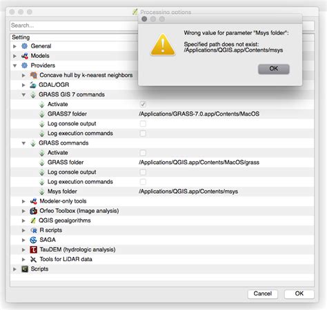 QGIS Can T Run Any GRASS Tools From Processing Toolbox Geographic Information Systems Stack