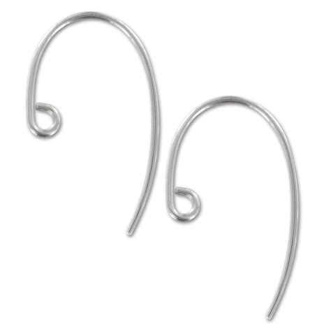 Crochets D Oreilles Fil 13mm En Argent 925 X2 Perles Co