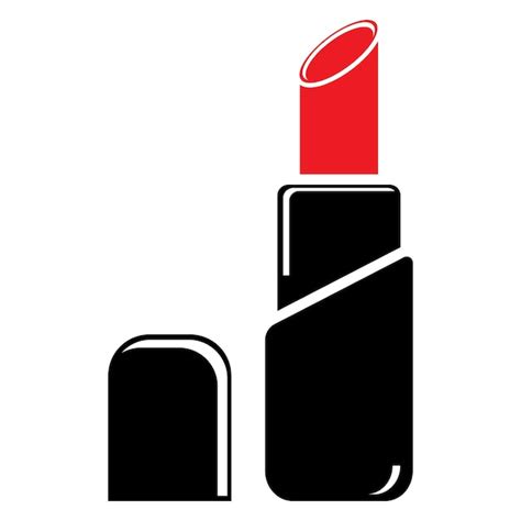 립스틱 아이콘 벡터 일러스트로고 디자인 템플릿 프리미엄 벡터