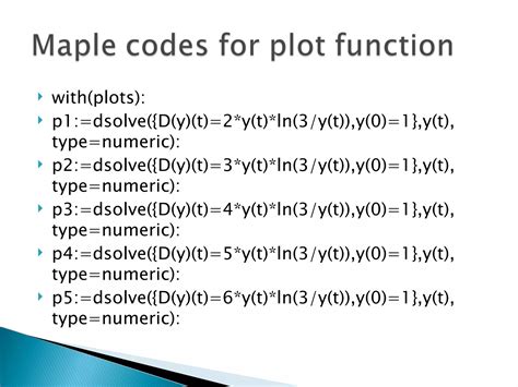 Visualizing Differential Equations Ppt