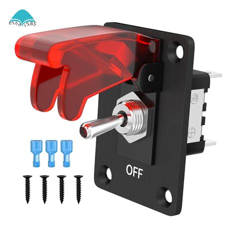 Toggle Switch 12v Dc 20a Lighted Toggle Switch 3 Pin Onoff Spst Led