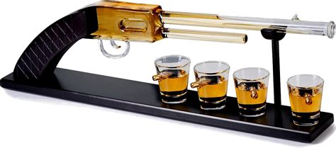 Buy Whiskey Gun Decanter And Bullet Glasses Set Whiskey Gun Decanter