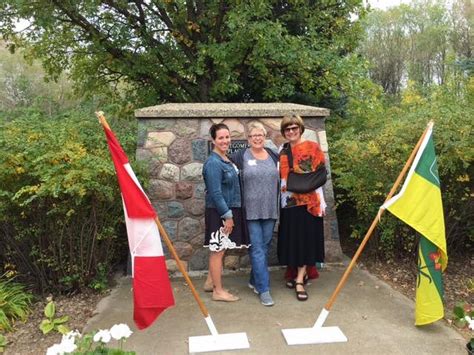 Danielle Chartier And Sheri Benson With Unknown Person In Centre