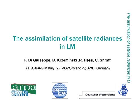 Ppt The Assimilation Of Satellite Radiances In Lm Powerpoint Presentation Id5120719