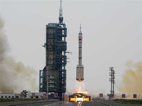 China Launches A New Crew Into Space Including Its First Civilian Astronaut Npr