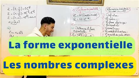 Les Nombres Complexes La Forme Exponentielle Youtube