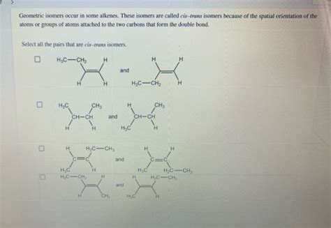 Solved Consider Alene Al Systematic Geometric Isomers Chegg