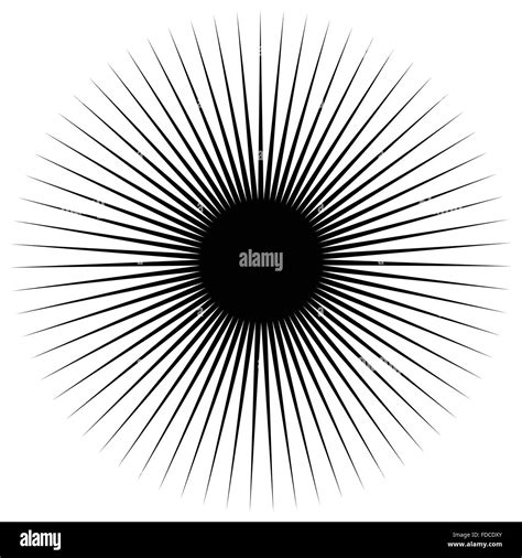 Spiky Shape Element Monochrome Abstract Vector Illustration Stock