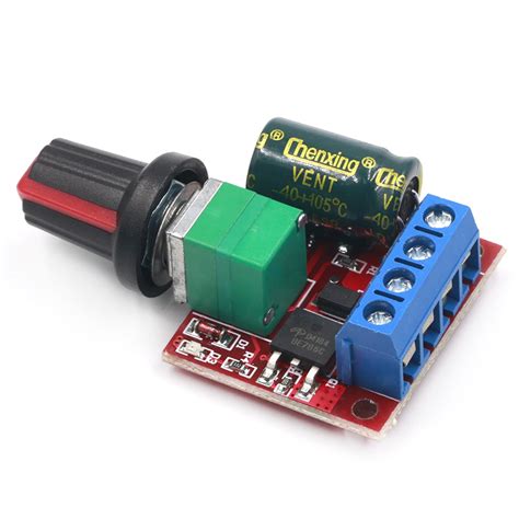 Regulador De Velocidad Del Motor Cc 5v 12v Pwm Reg Grandado
