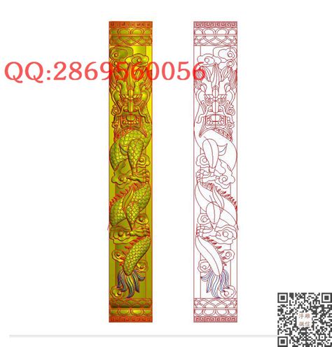 竖龙柱子木雕盘龙柱ok龙凤呈祥龙凤戏珠精雕图浮雕图电脑雕刻图北京精雕龙凤类