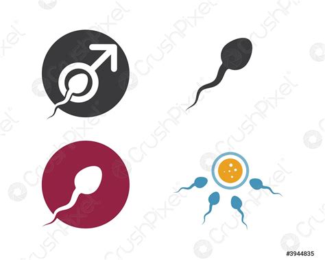 Sperm Icon Logo Vector Illustration Design Stock Vector 3944835